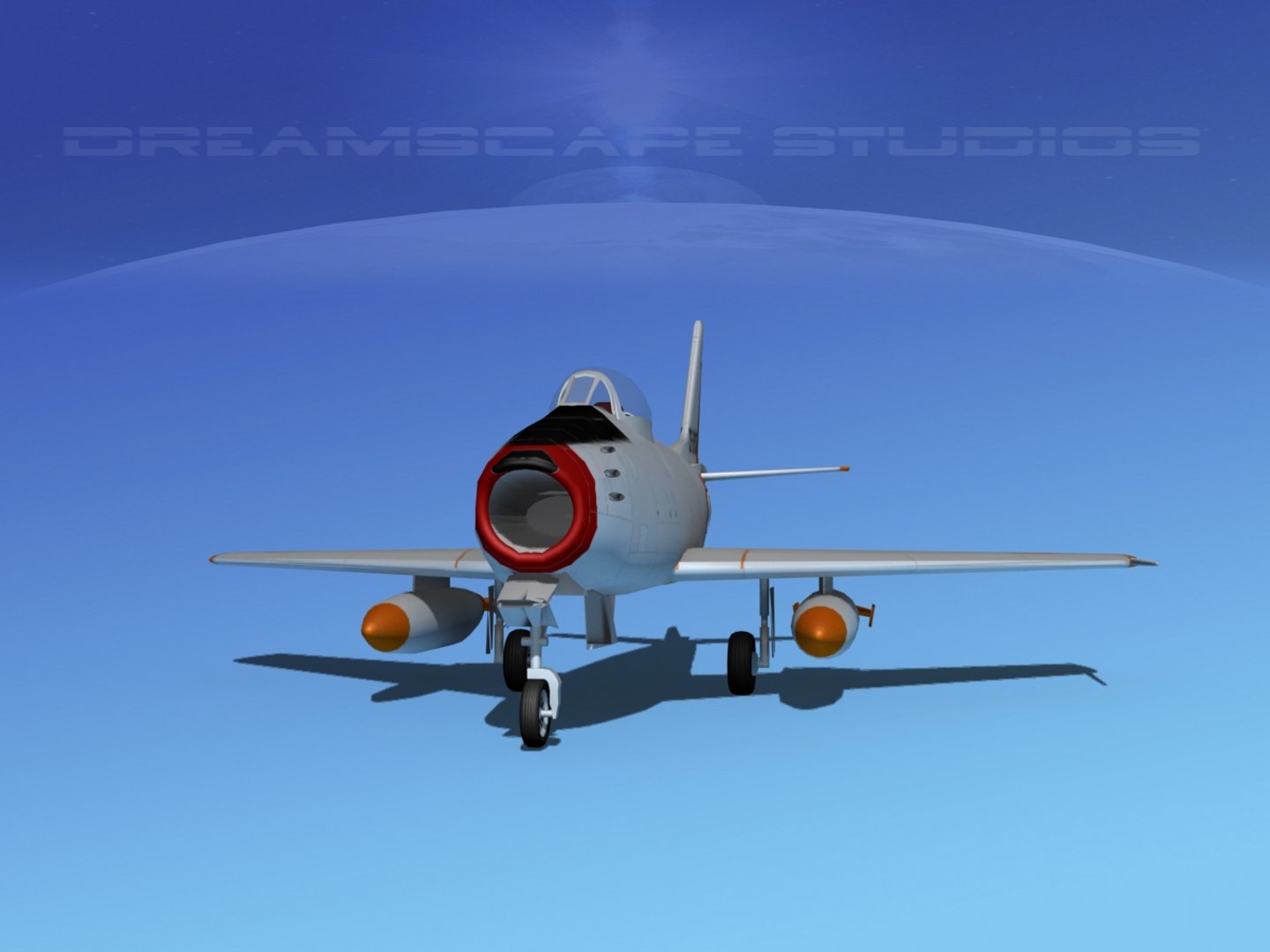 North American F-86 Sabre 3d Model