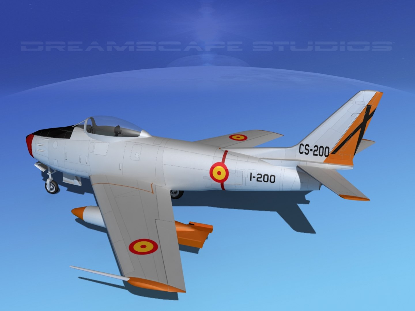 North American F-86 Sabre 3d Model