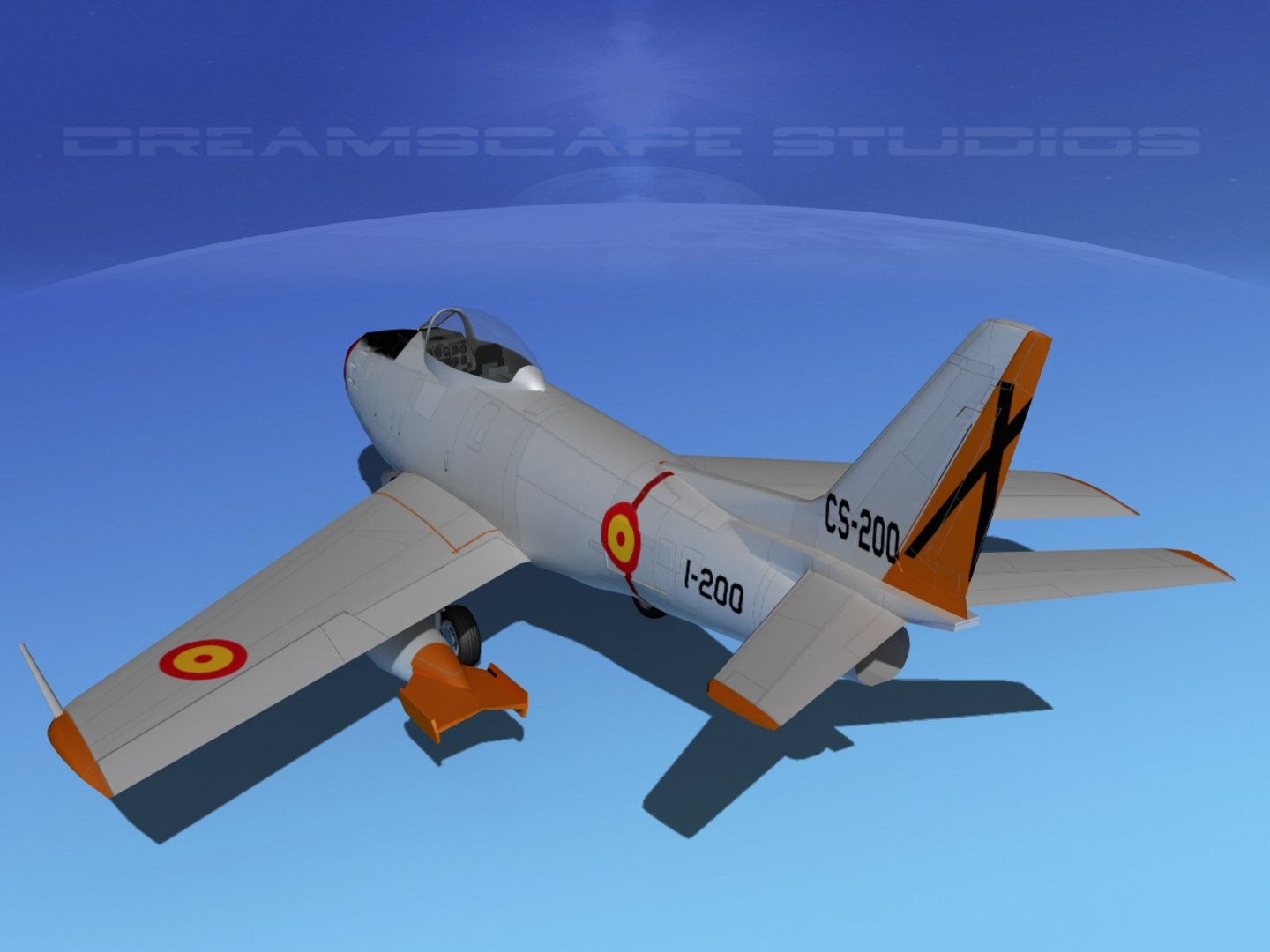 North American F-86 Sabre 3d Model