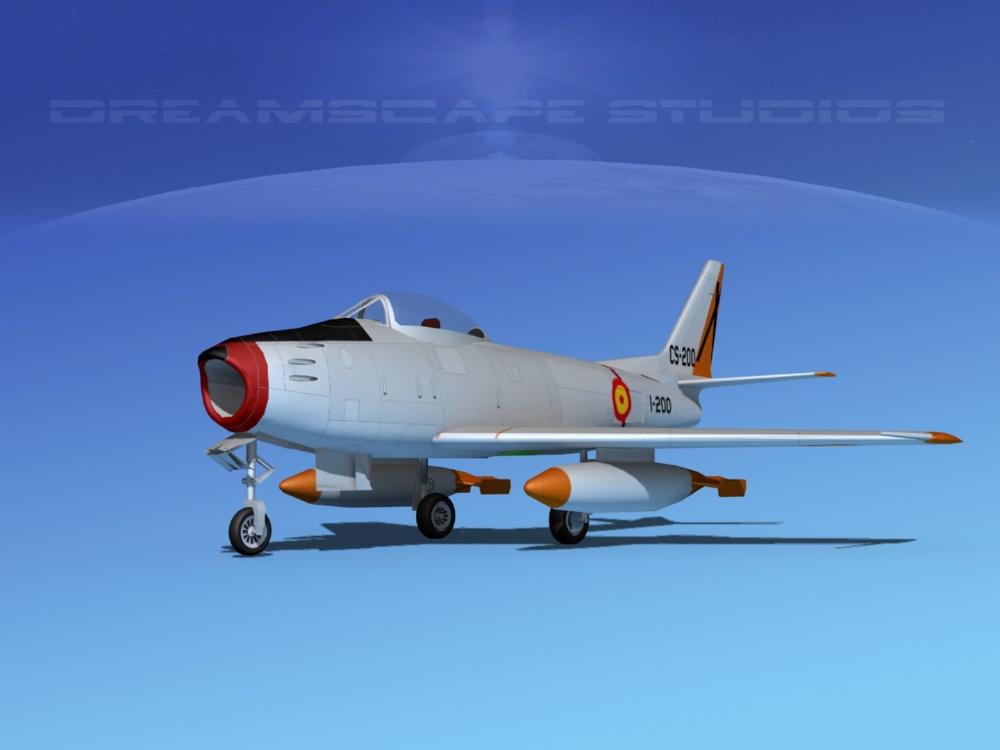 North American F-86 Sabre 3d Model