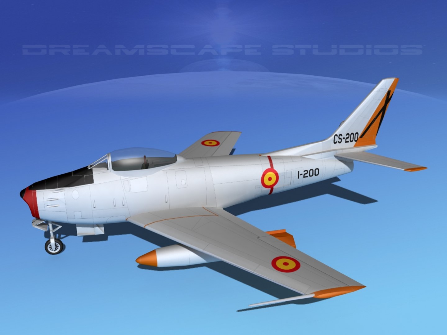 North American F-86 Sabre 3d Model