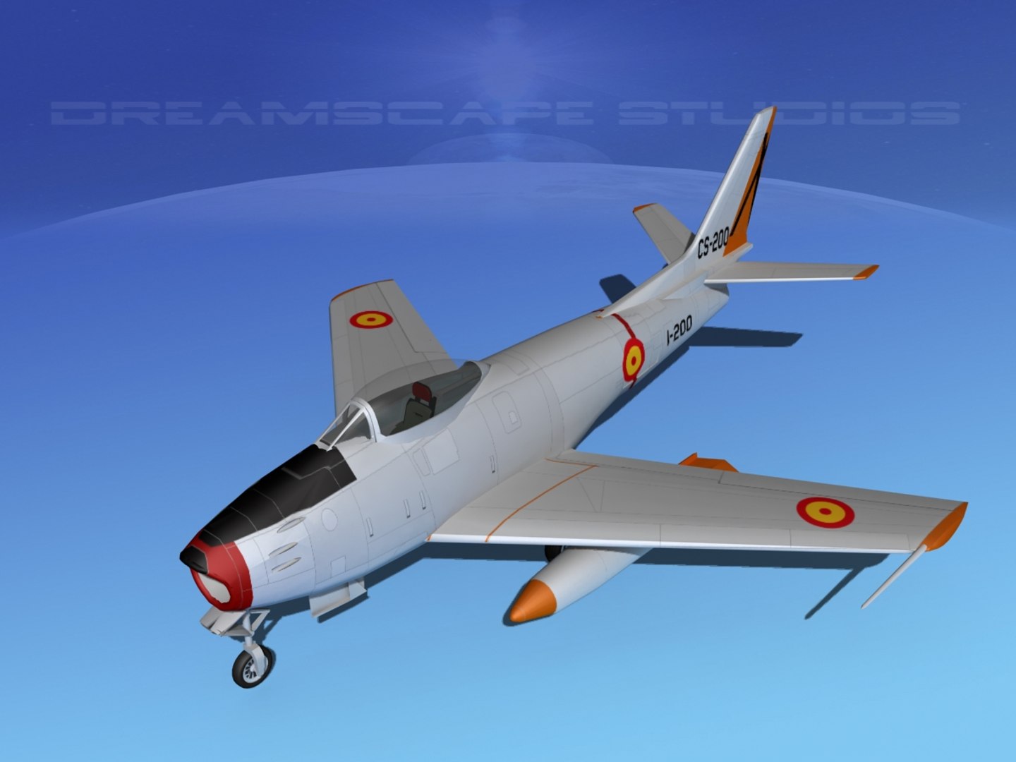 North American F-86 Sabre 3d Model