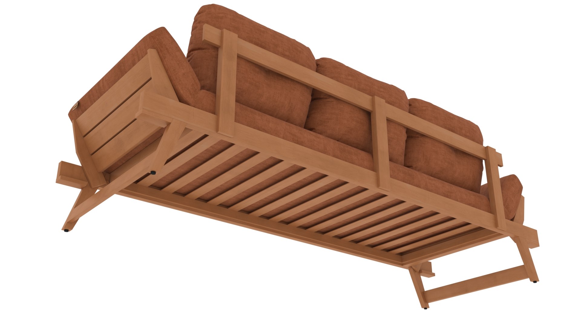 Sofa With A Velor Cover 3D Model - TurboSquid 2051331