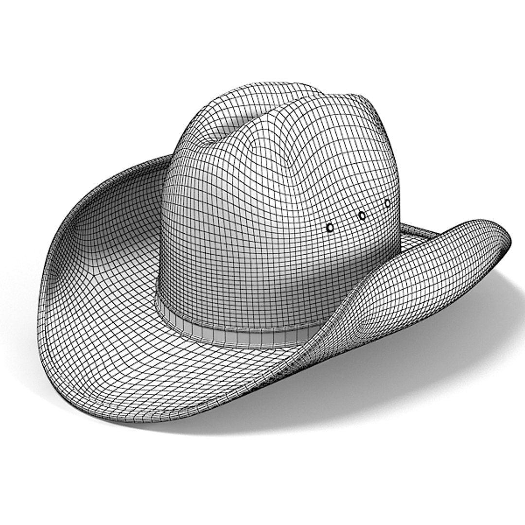 3d Cowboy Hat Model