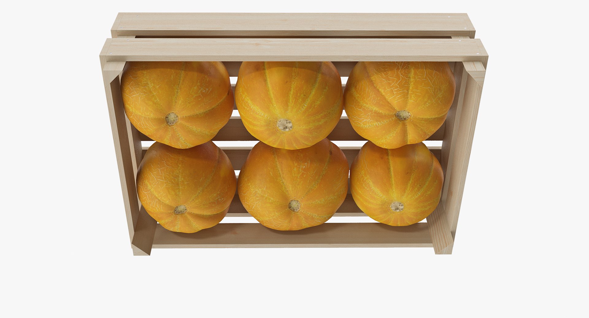3D model melon wooden crate - TurboSquid 1341430