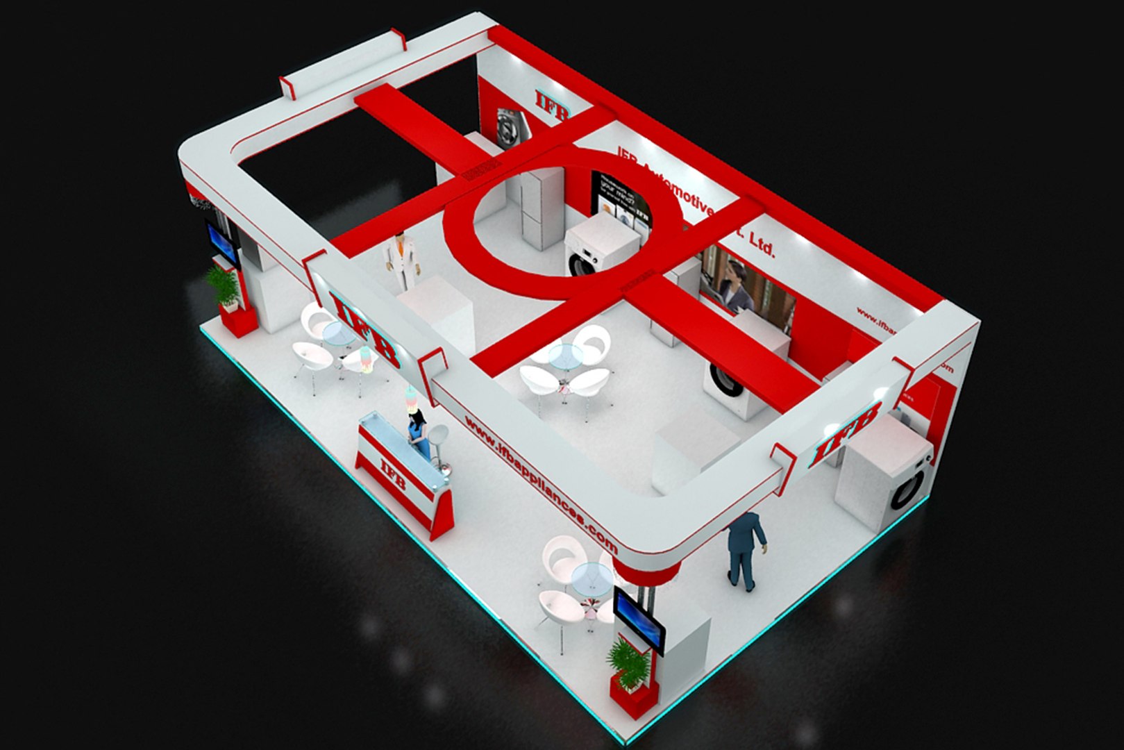 3 Side Open Stand 3D Model - TurboSquid 1996174