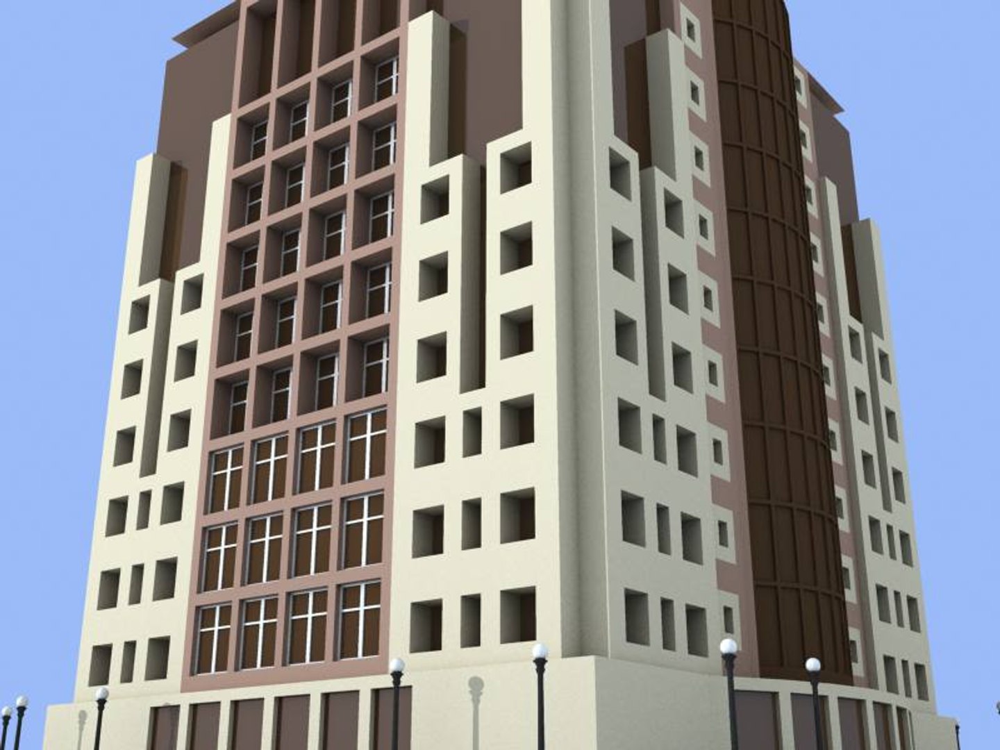 3d Model Of Office Building 2