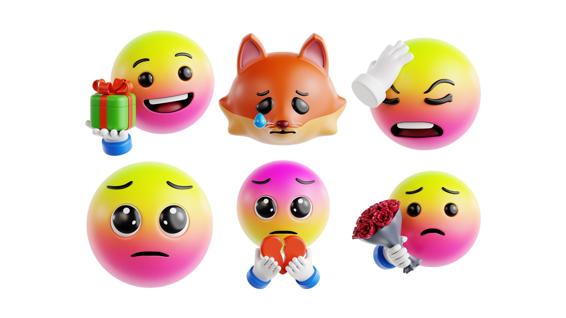 Sorry Emoji 3D Collection 3D - TurboSquid 2423060