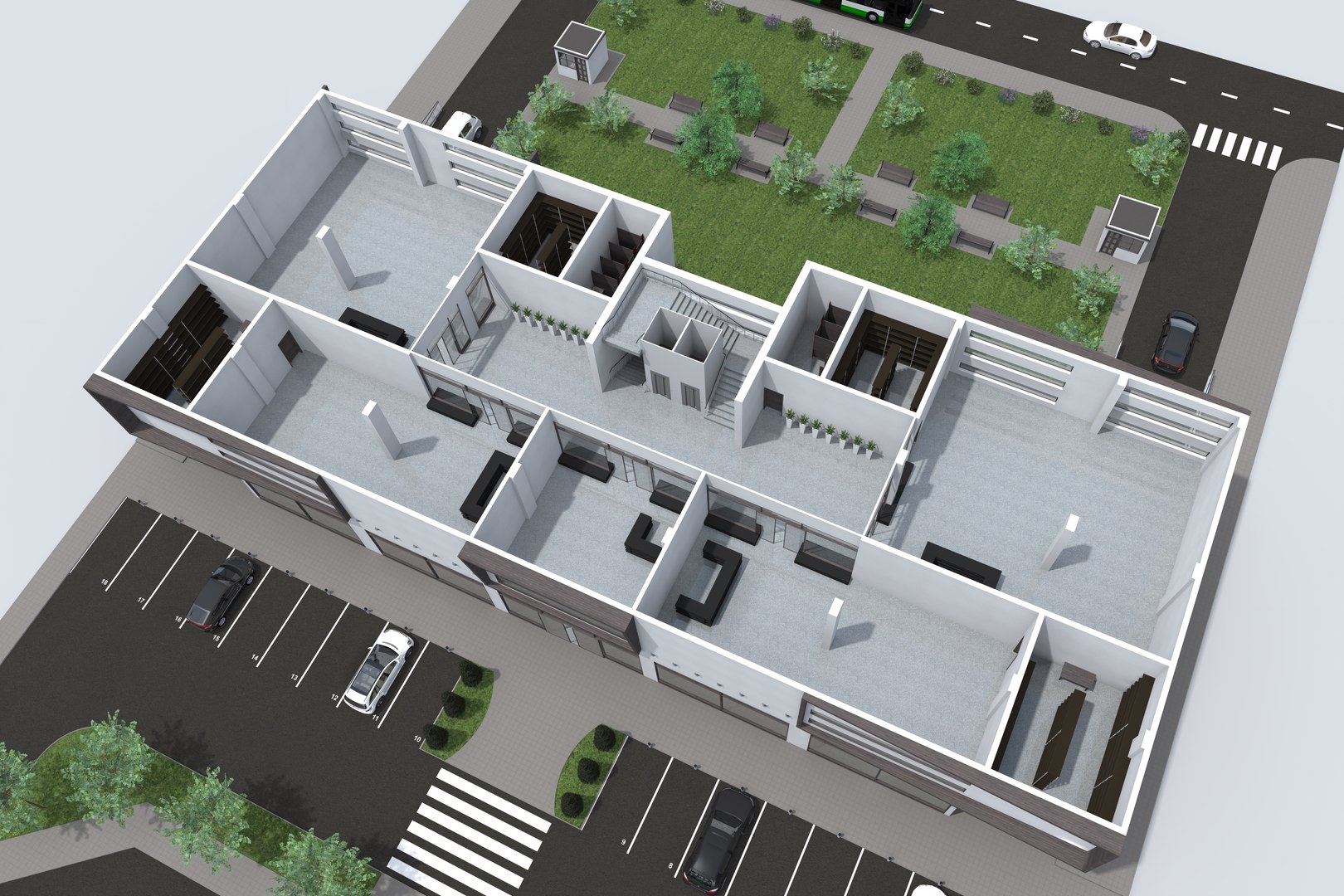 Building Exterior Mall Shopping 3D Model - TurboSquid 1178193