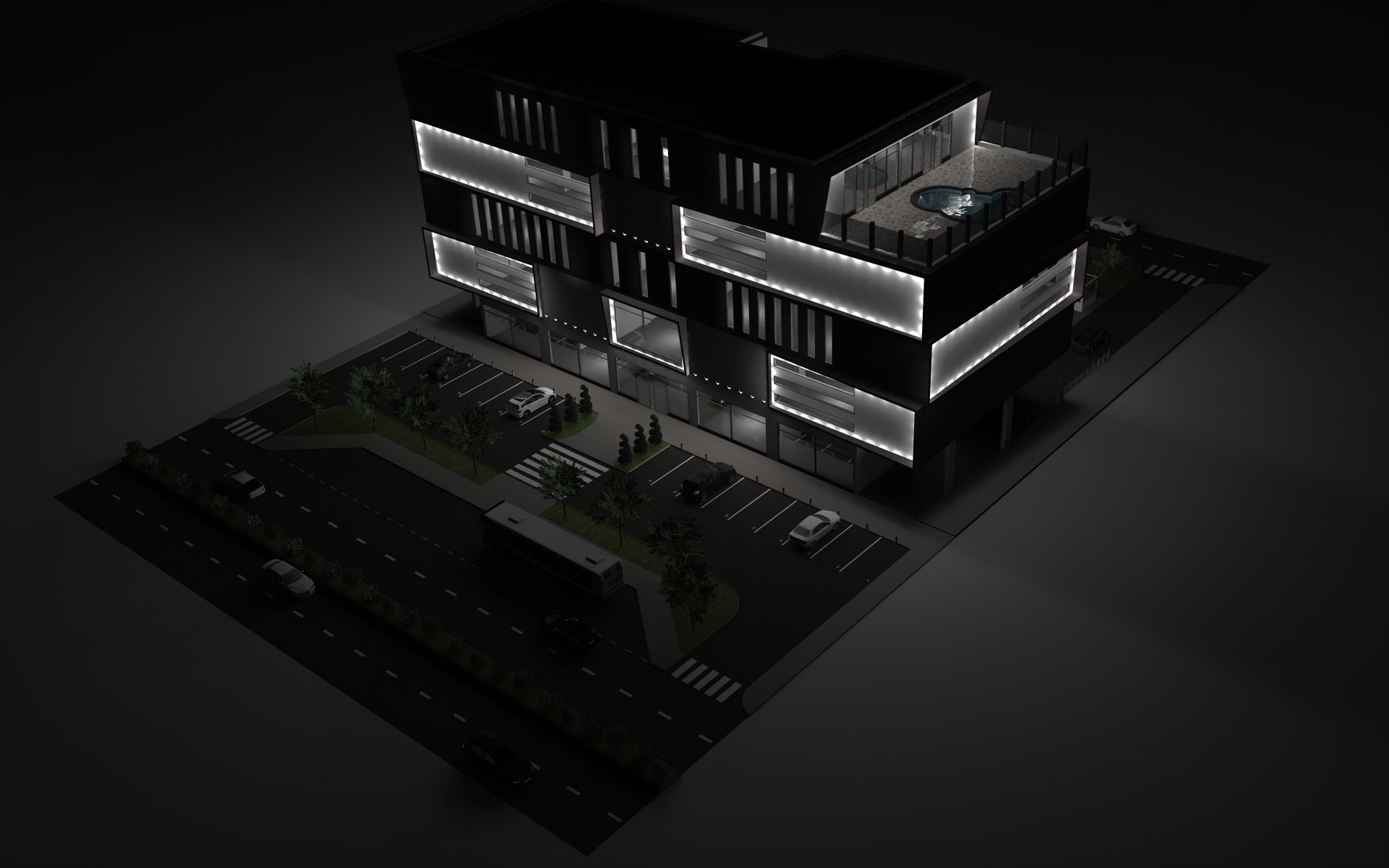 Building Exterior Mall Shopping 3D Model - TurboSquid 1178193