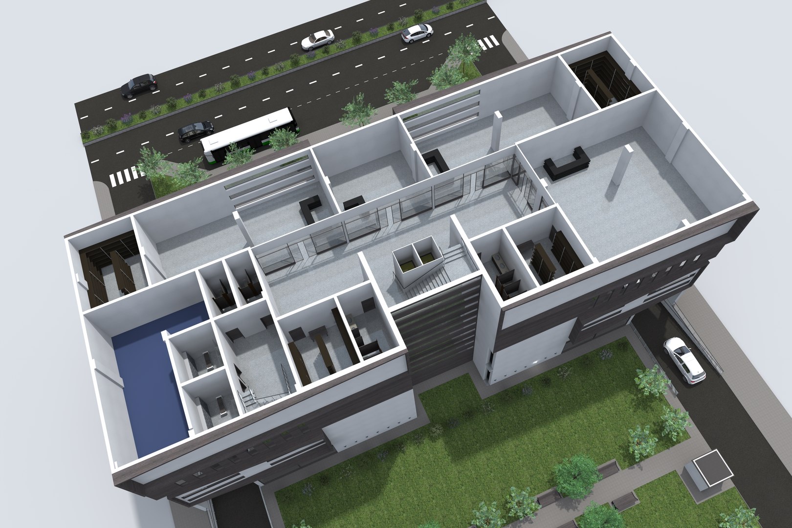 Building Exterior Mall Shopping 3D Model - TurboSquid 1178193