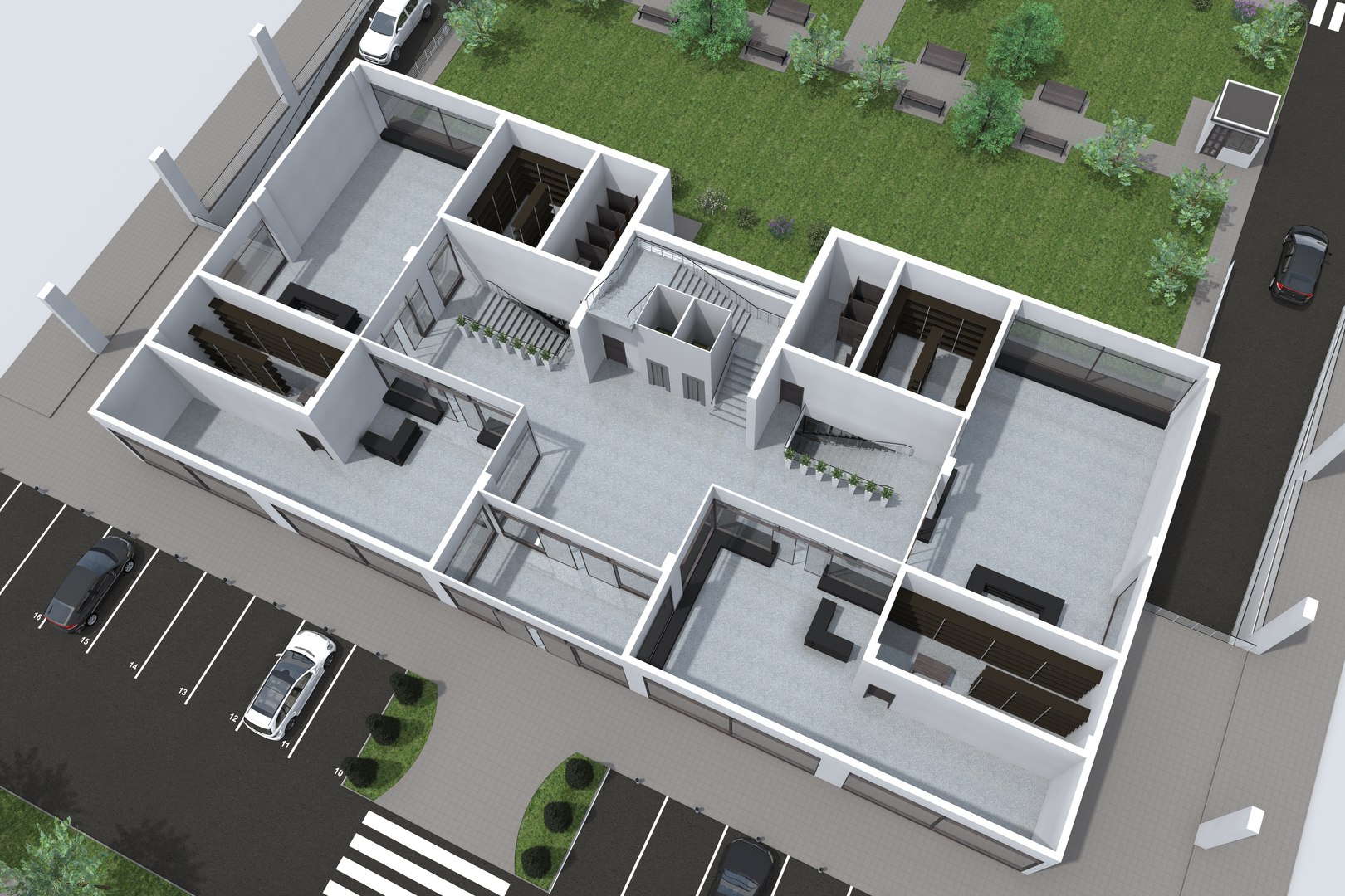 Building Exterior Mall Shopping 3D Model - TurboSquid 1178193