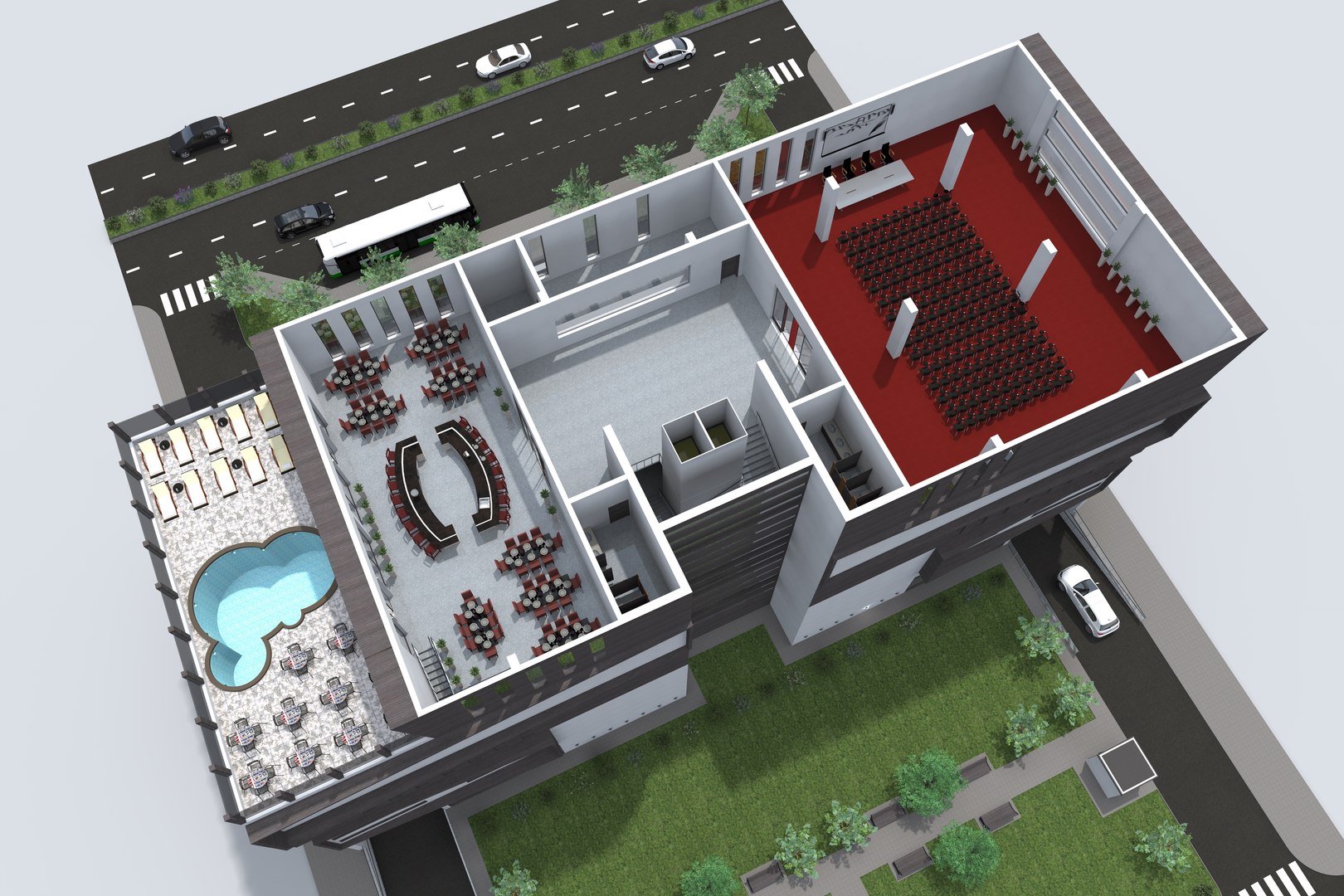 Building Exterior Mall Shopping 3D Model - TurboSquid 1178193