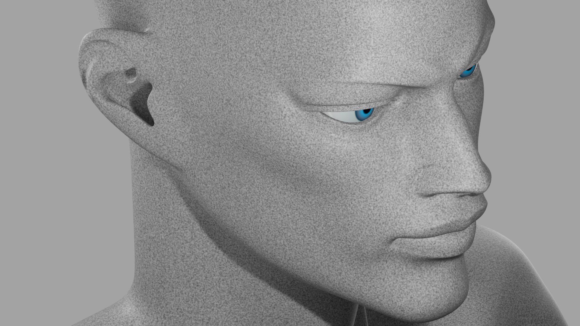 3D Young Man Head Model - TurboSquid 2284694