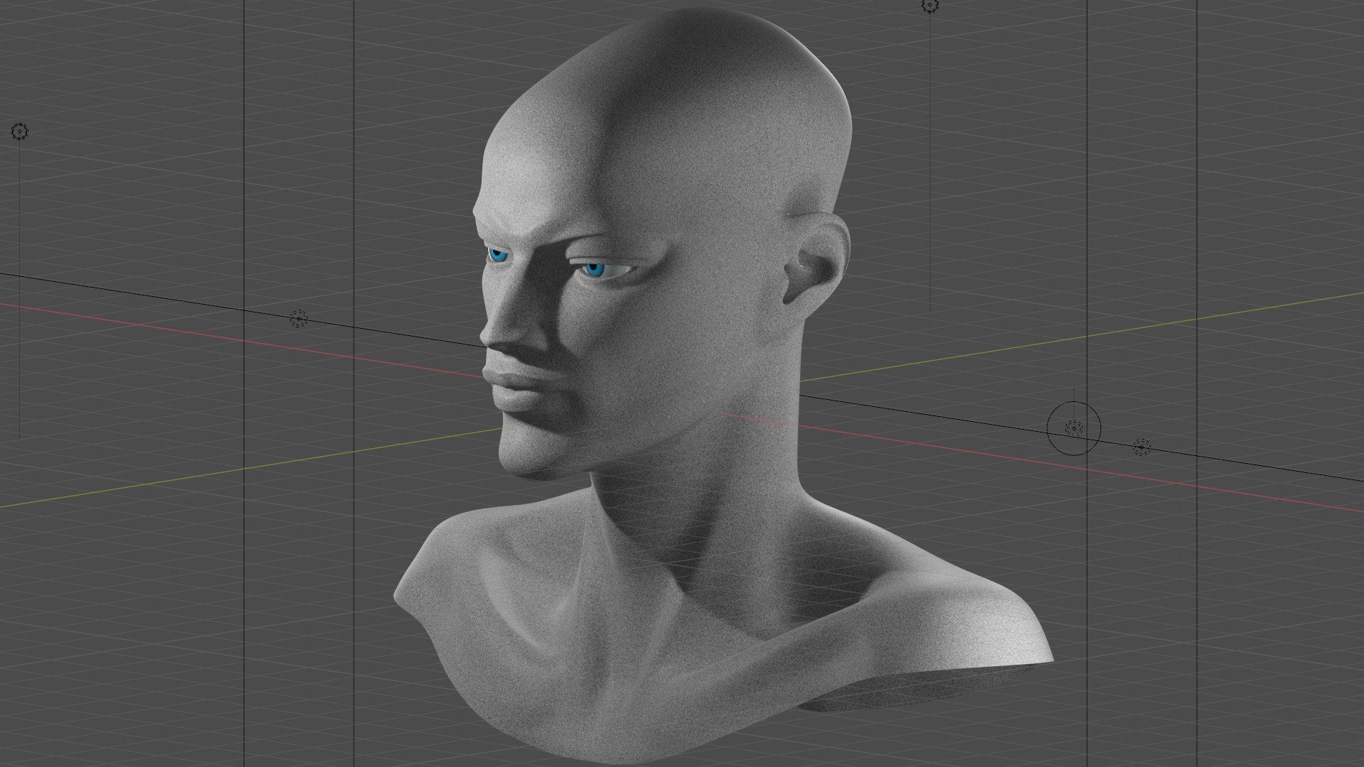 3D Young Man Head Model - TurboSquid 2284694