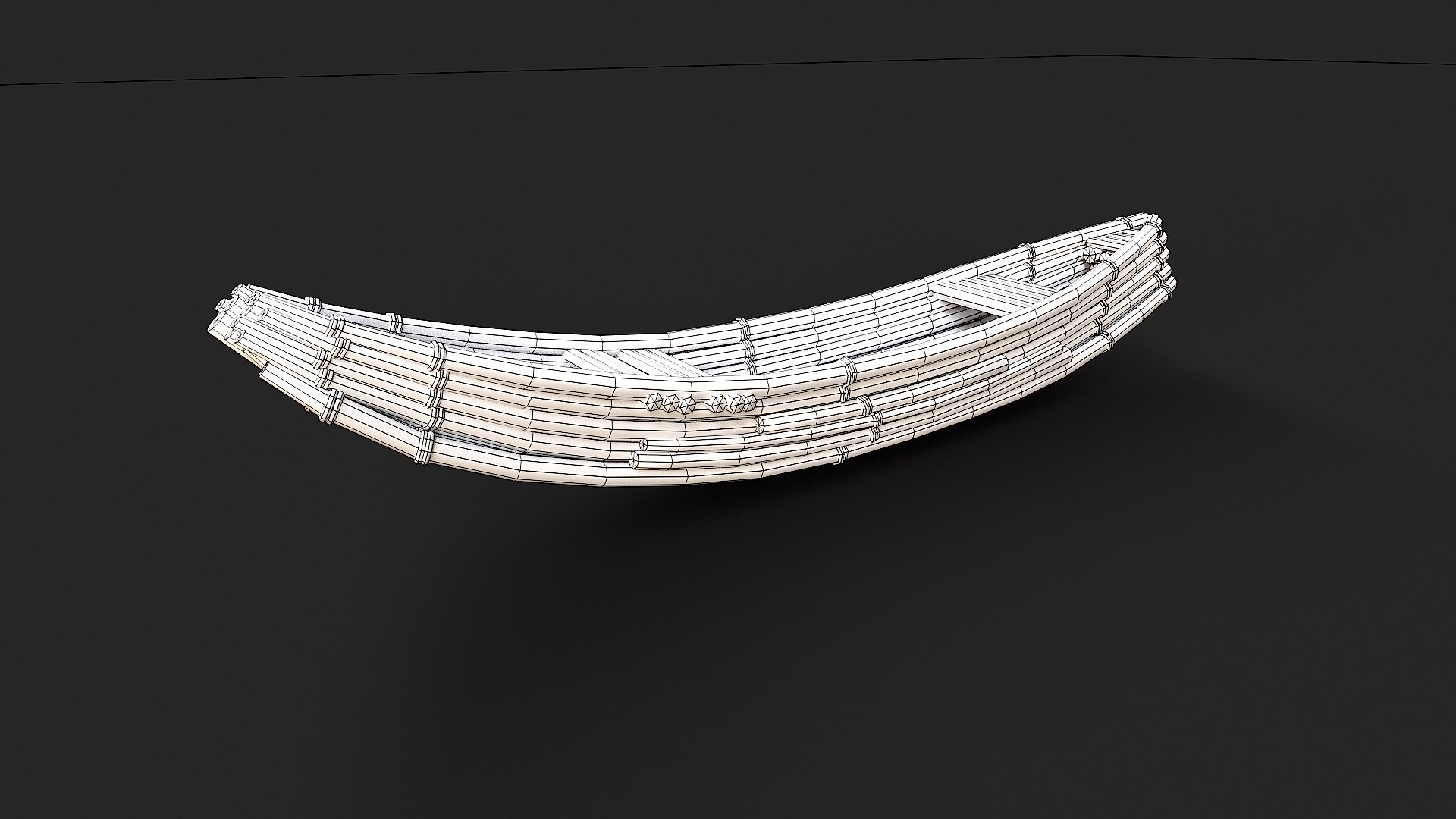 3D Primitive Wooden Raft Survival Boat PBR Collection Model ...