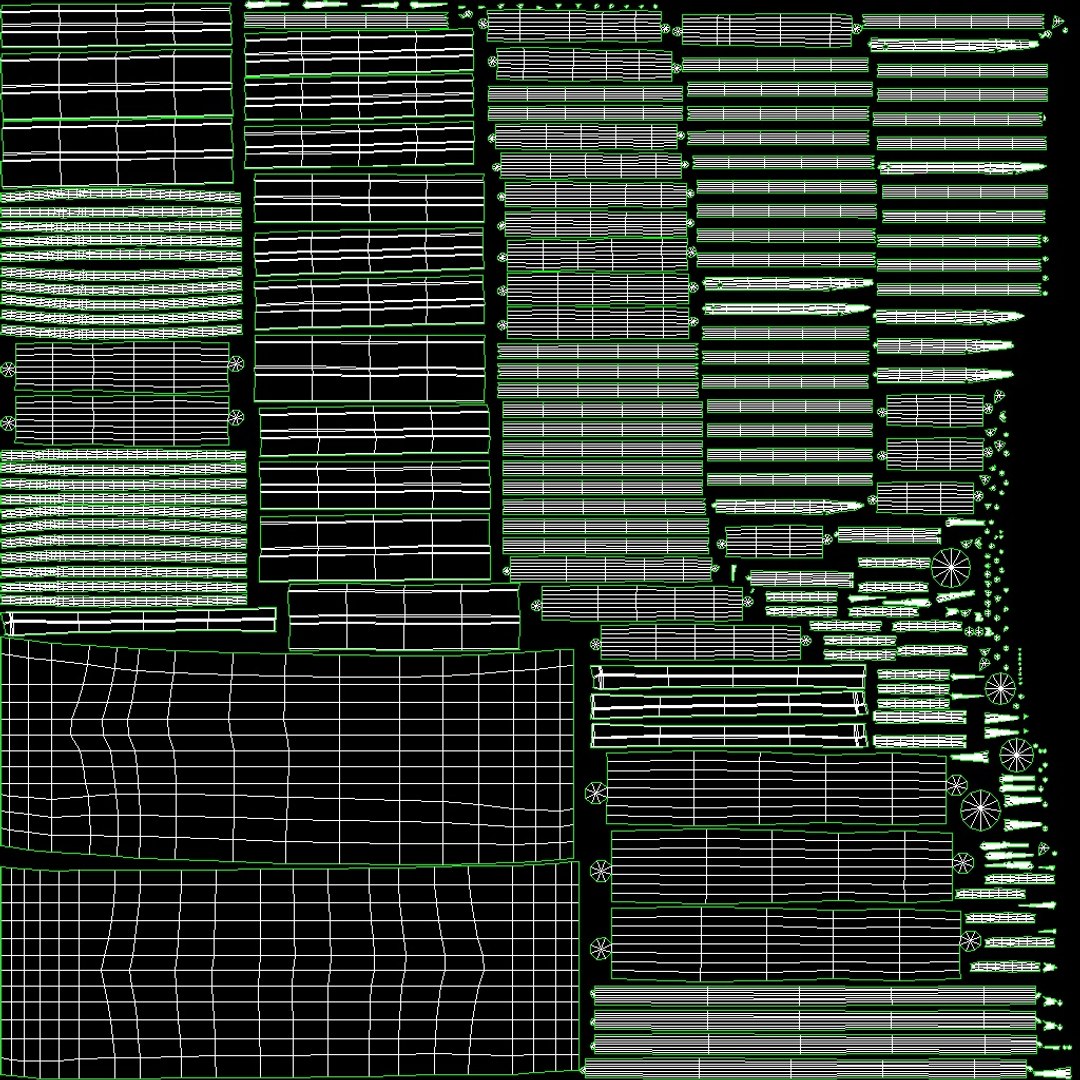 3D Primitive Wooden Raft Survival Boat PBR Collection Model ...