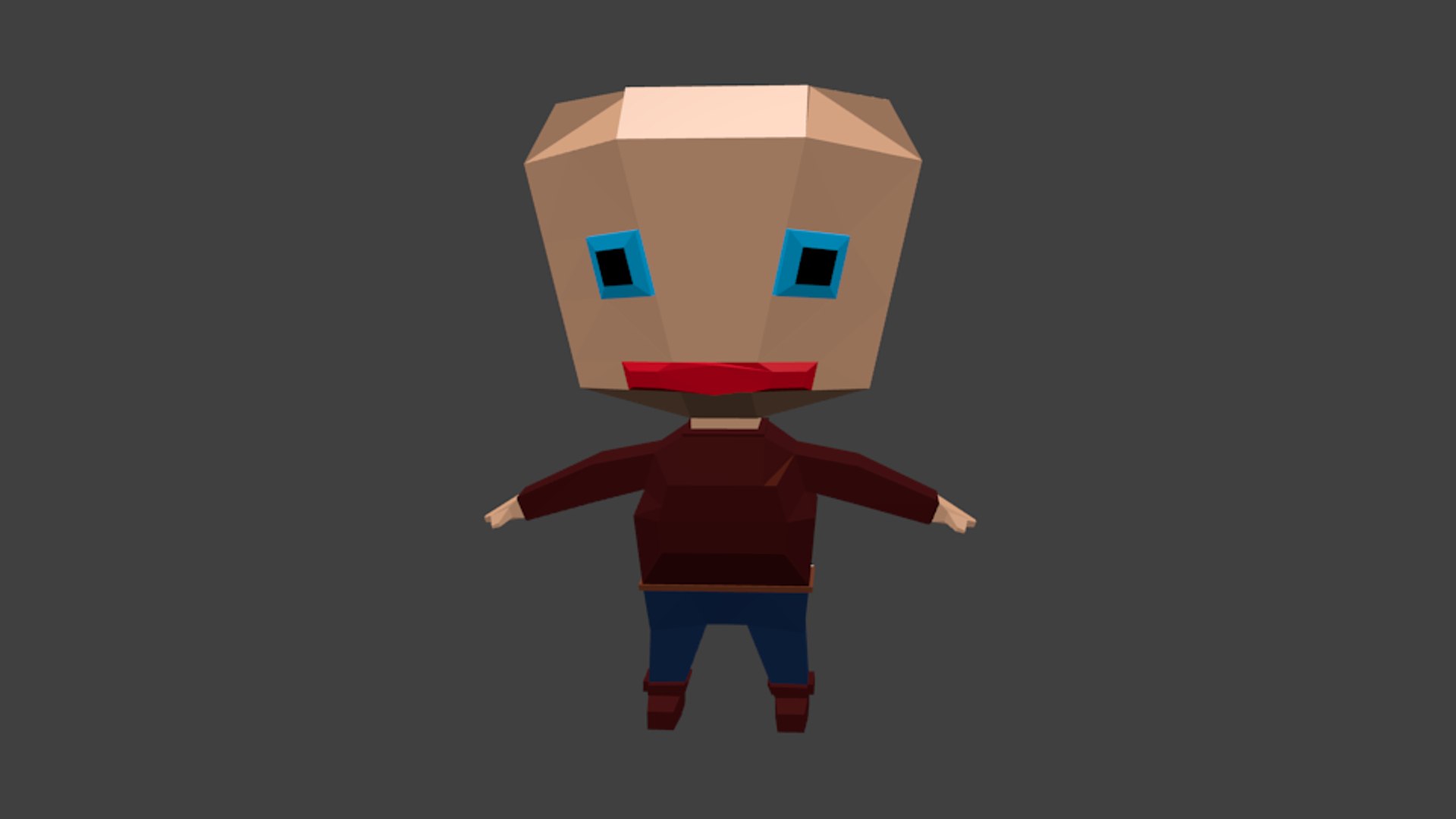 Free Rigged Character 3d Model