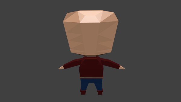 free rigged character 3d model