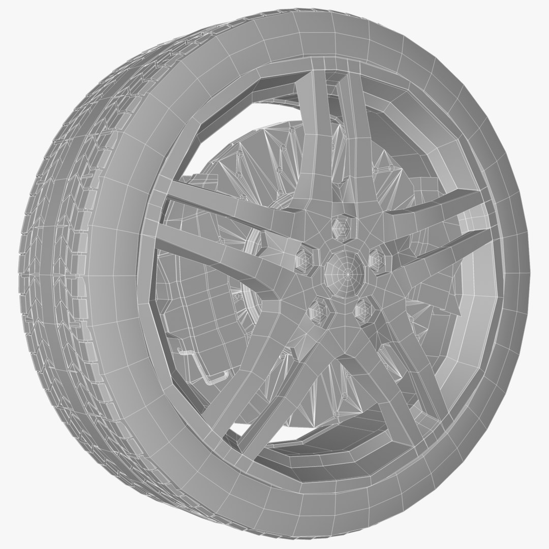 rim wheel sport stock 3d c4d