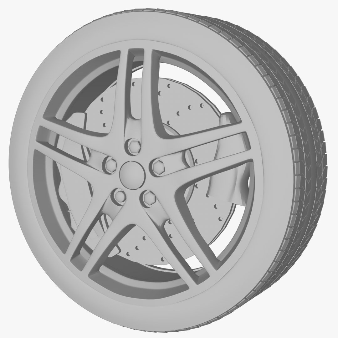 rim wheel sport stock 3d c4d