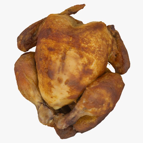 3D model grilled chicken 01 raw - TurboSquid 1713144