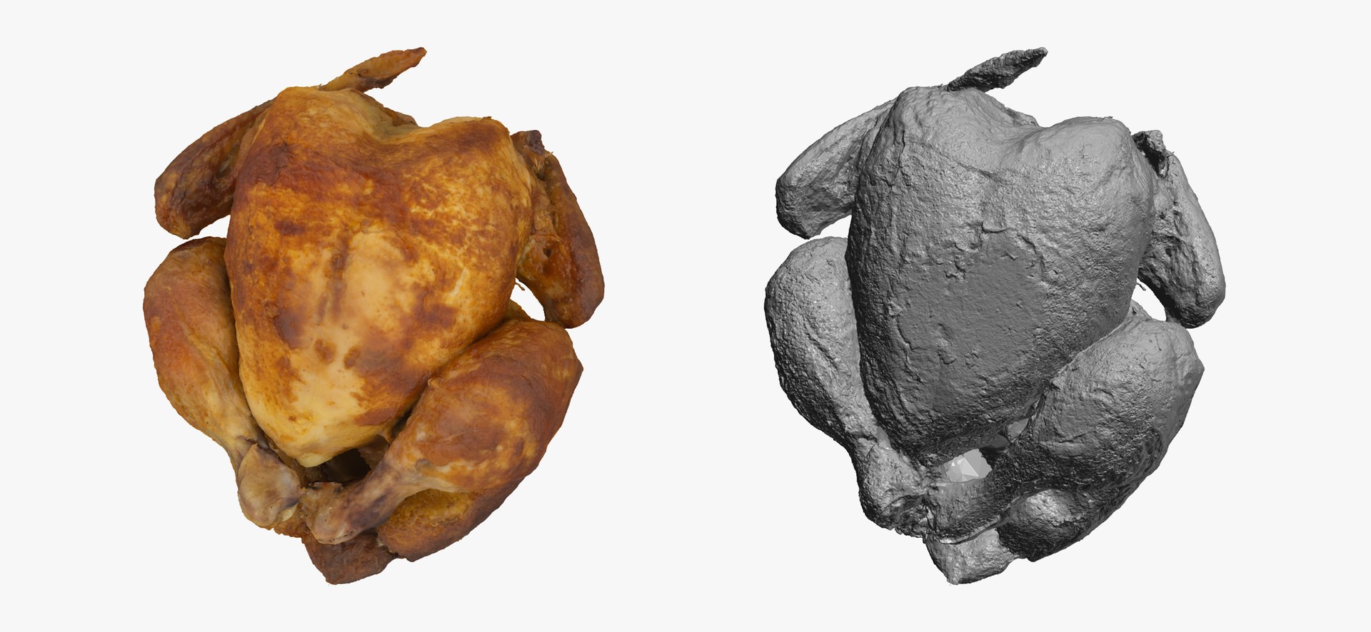 3D Model Grilled Chicken 01 Raw - TurboSquid 1713144