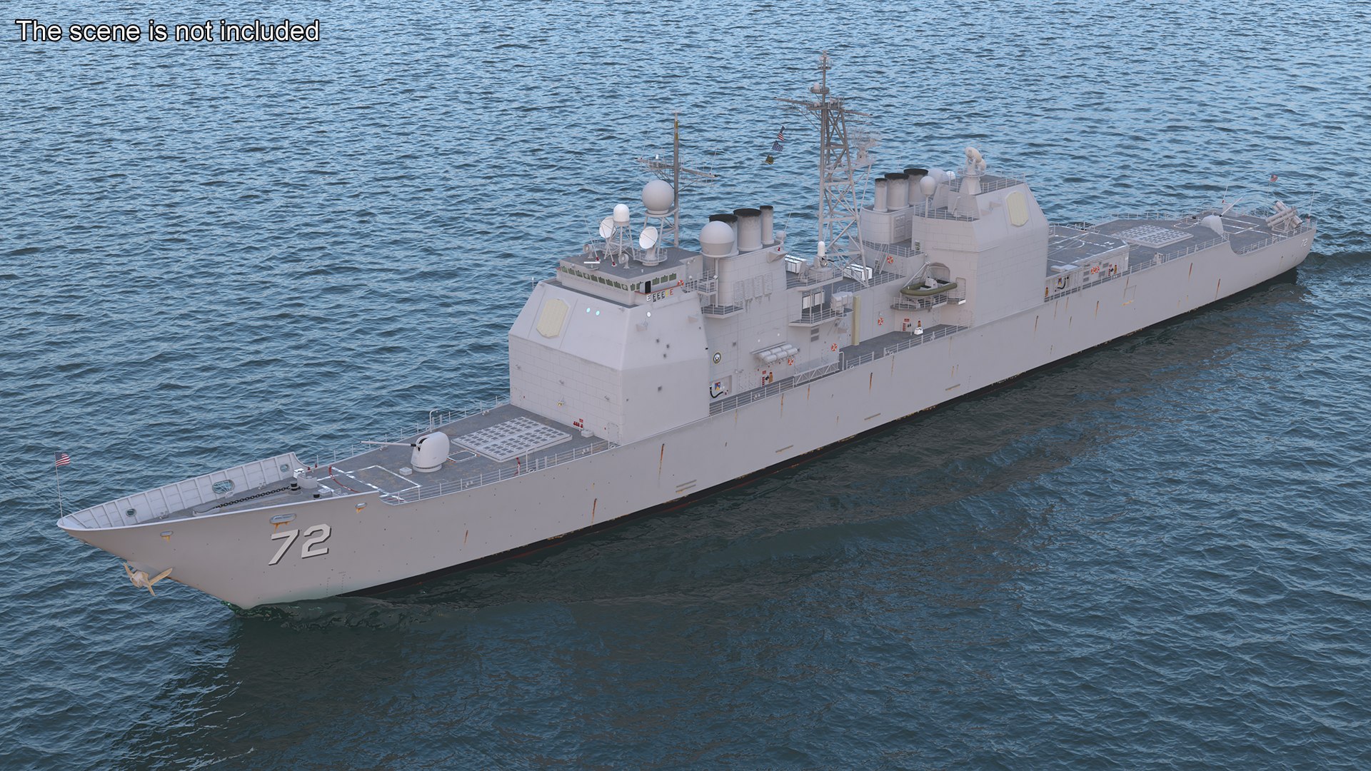 Arleigh Burke-Class Destroyer USS Vella Gulf CG-72 3D Model ...