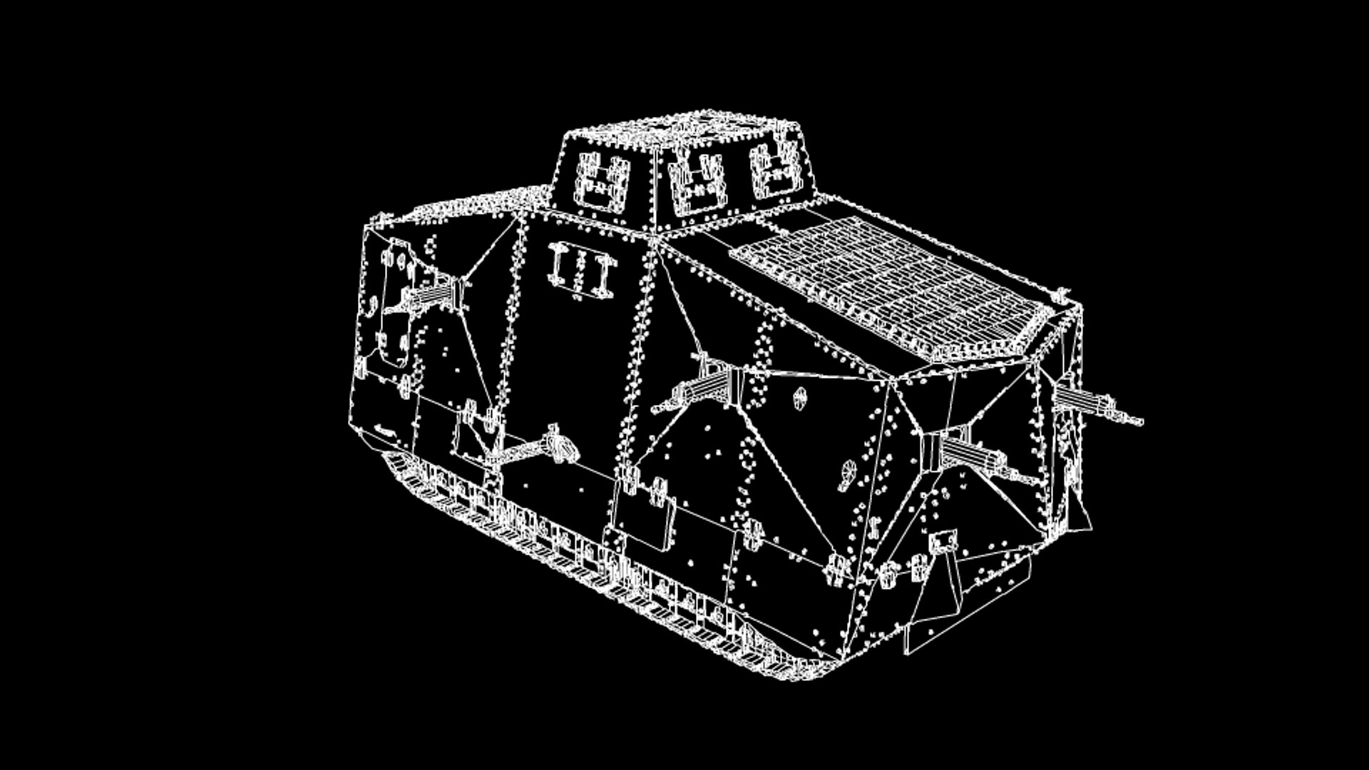 A7v Sturmpanzerwagen German Tank 3d Ma