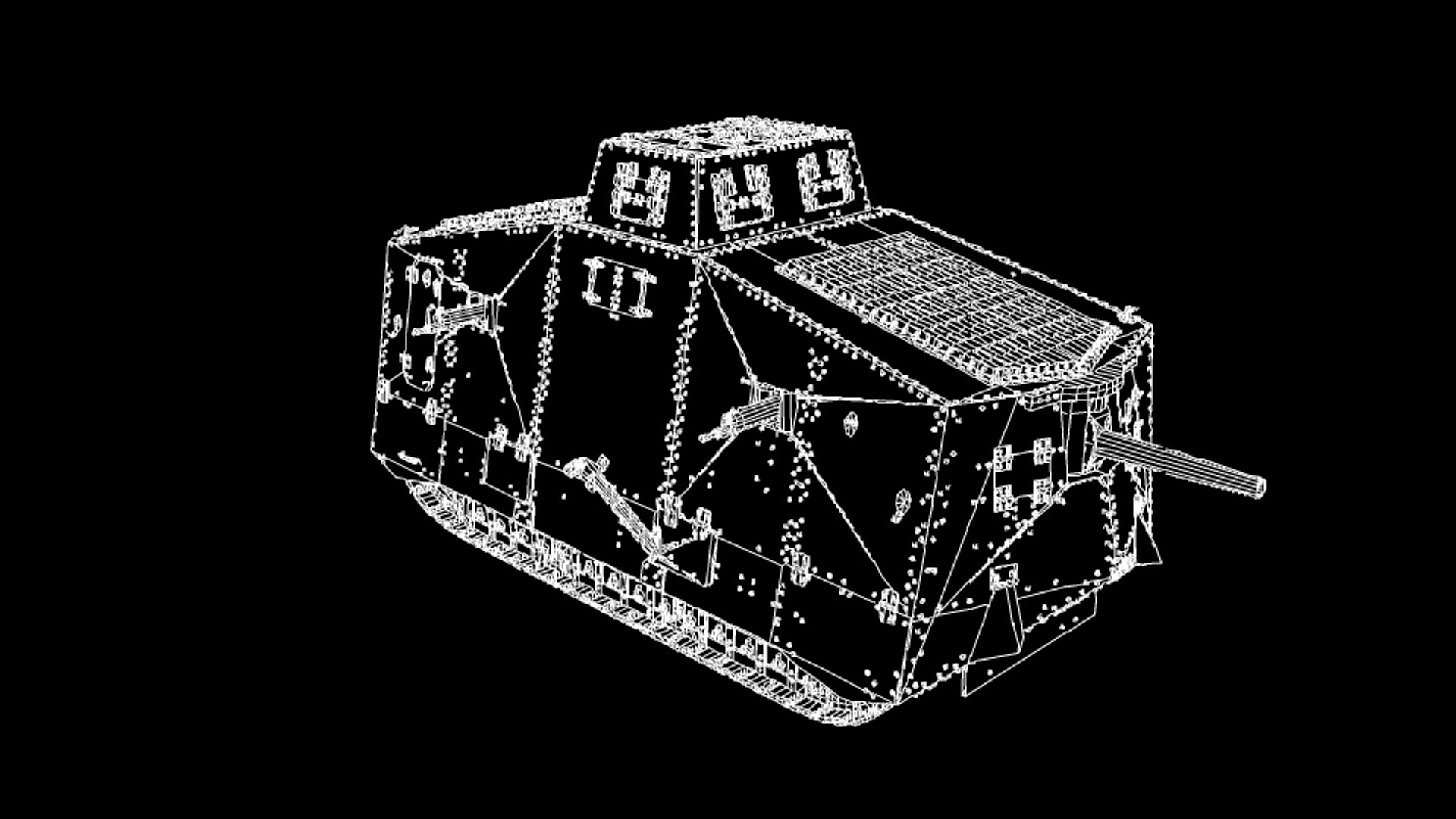 A7v Sturmpanzerwagen German Tank 3d Ma