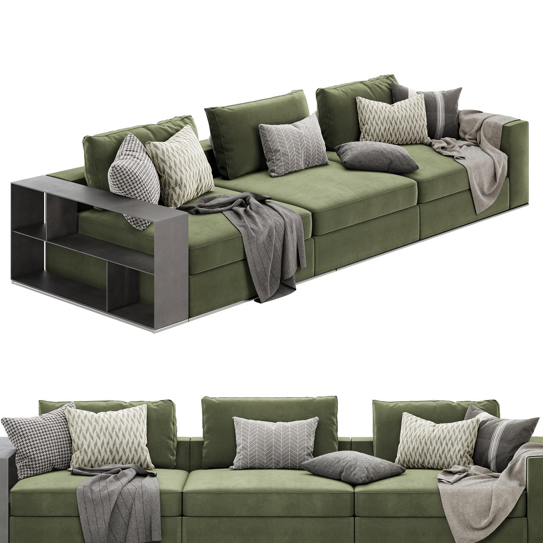 Ground-piece Sofa By Flexform 3D - TurboSquid 2269772