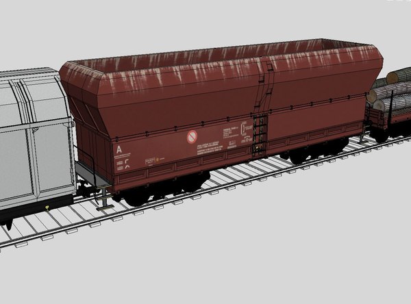3d model goods train