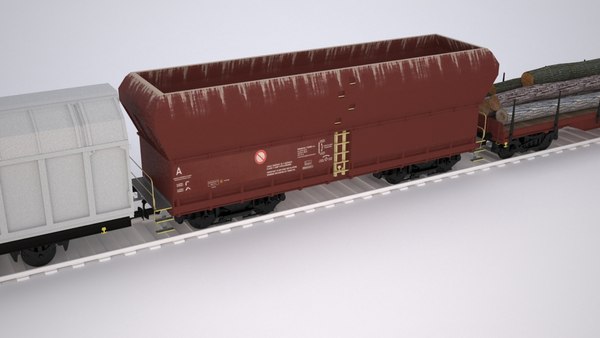 3d model goods train