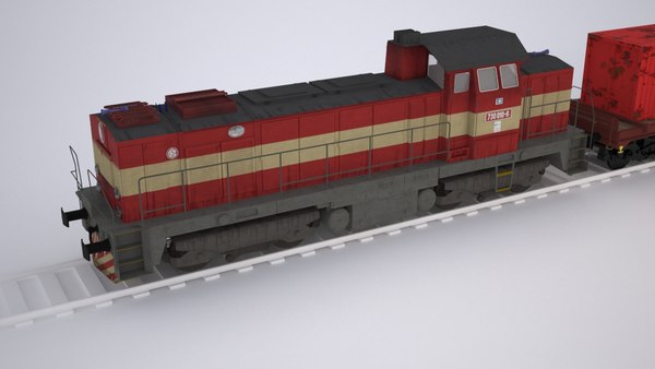 3d model goods train