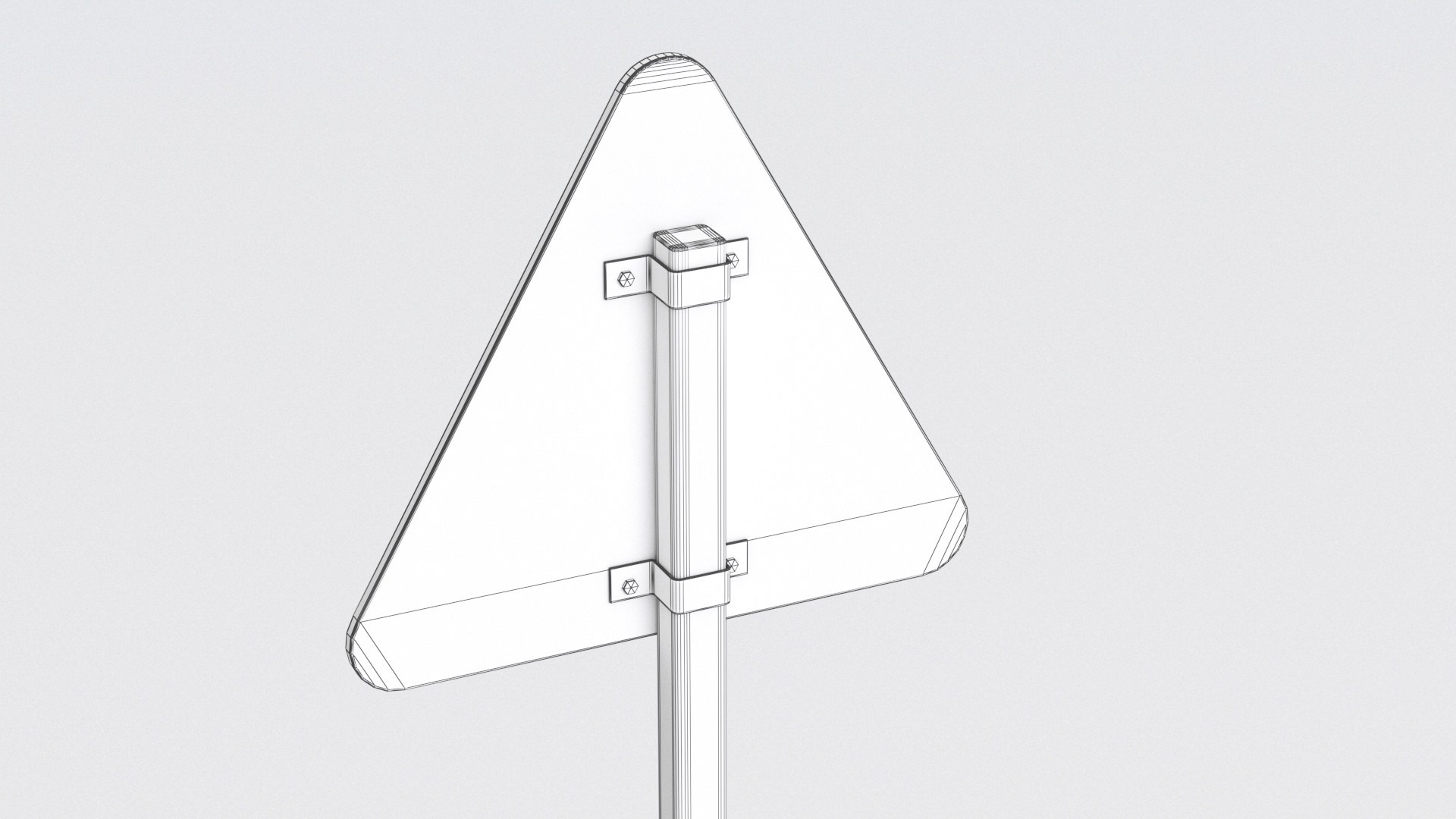 3D Model Crossroads Road Sign - TurboSquid 2105468