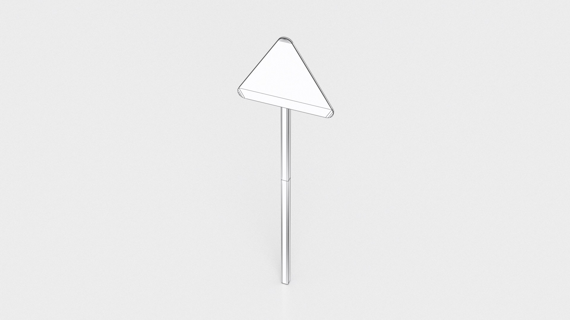 3D Model Crossroads Road Sign - TurboSquid 2105468