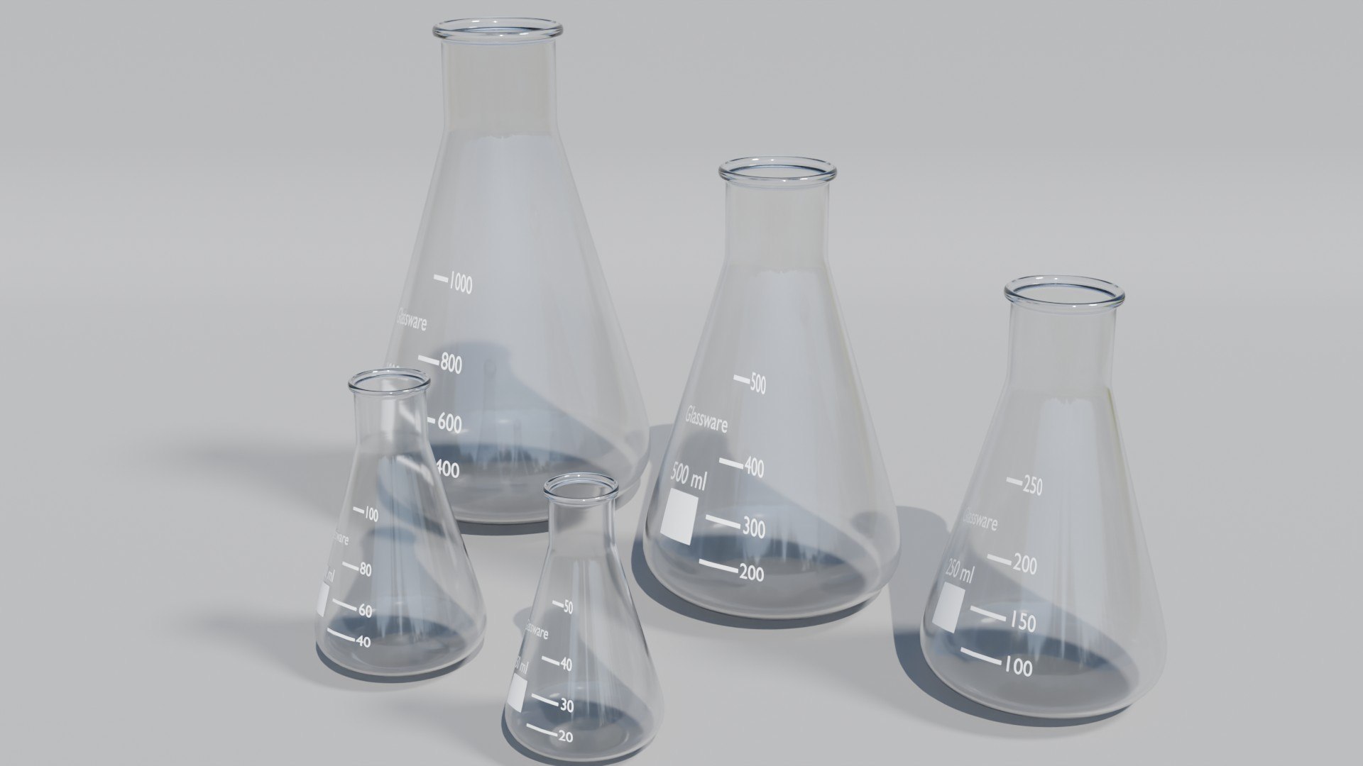 3D Conical Flasks Narrow Neck Model - TurboSquid 2332865