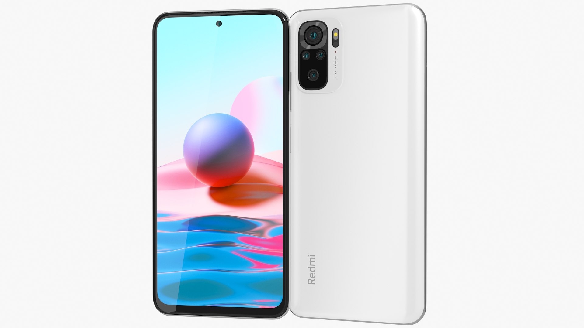 3D Xiaomi Redmi Note 10 White - TurboSquid 1715595