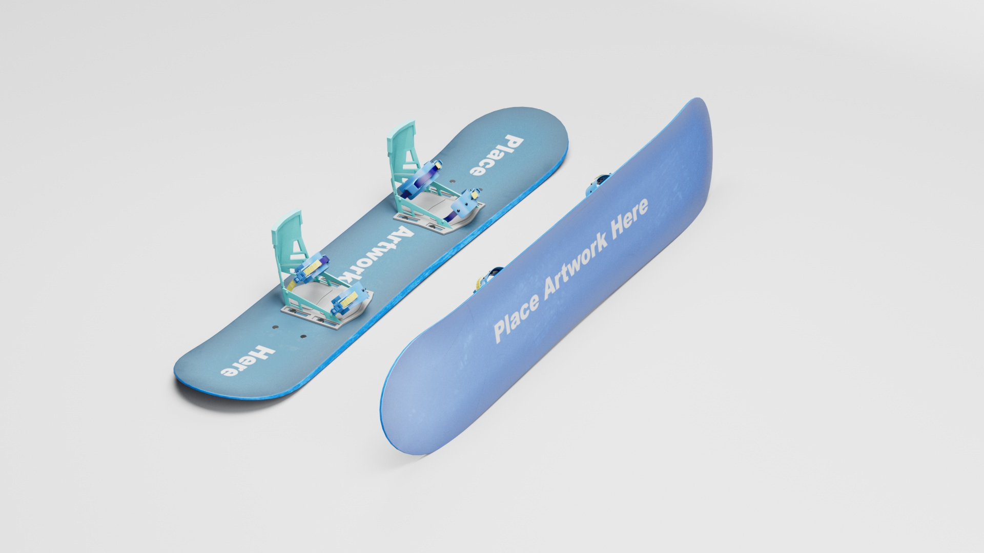 3D Model Blue Snowboard - TurboSquid 1846543