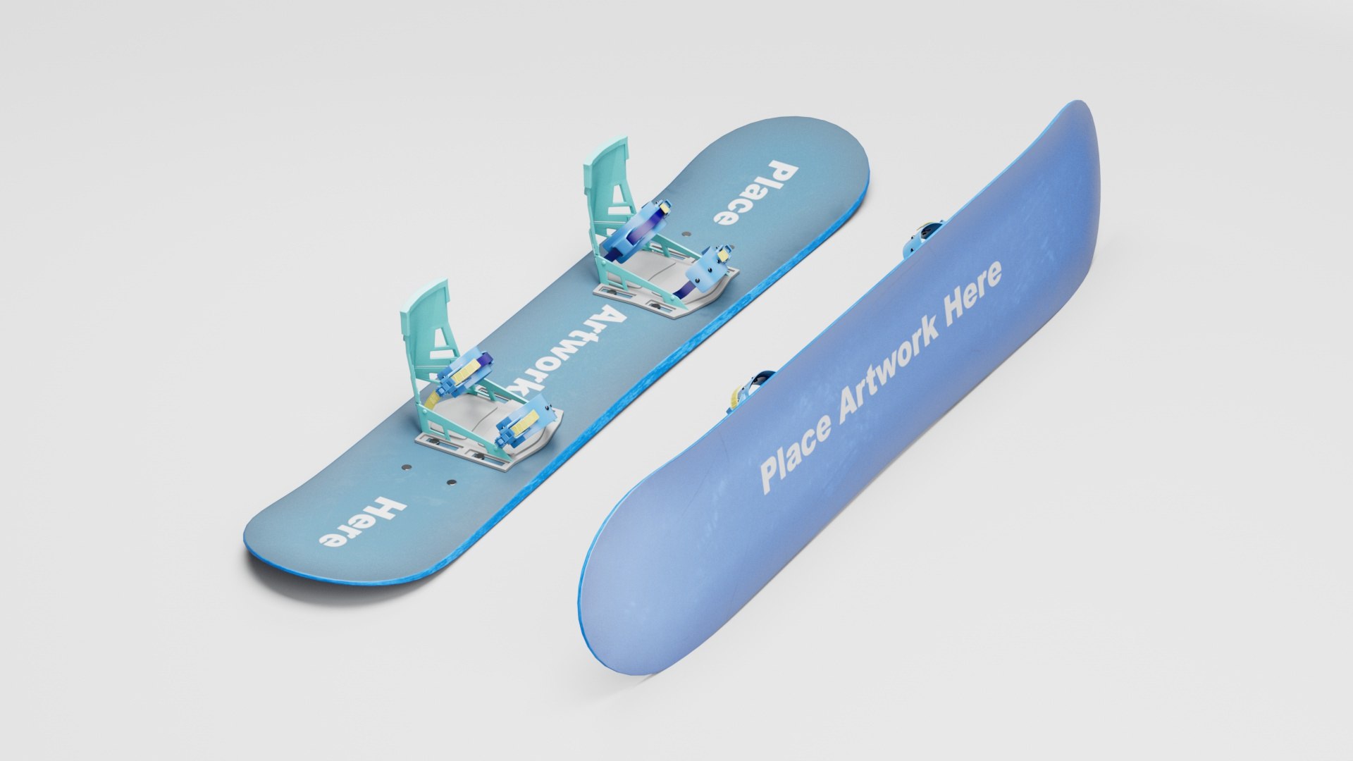 3D Model Blue Snowboard - TurboSquid 1846543