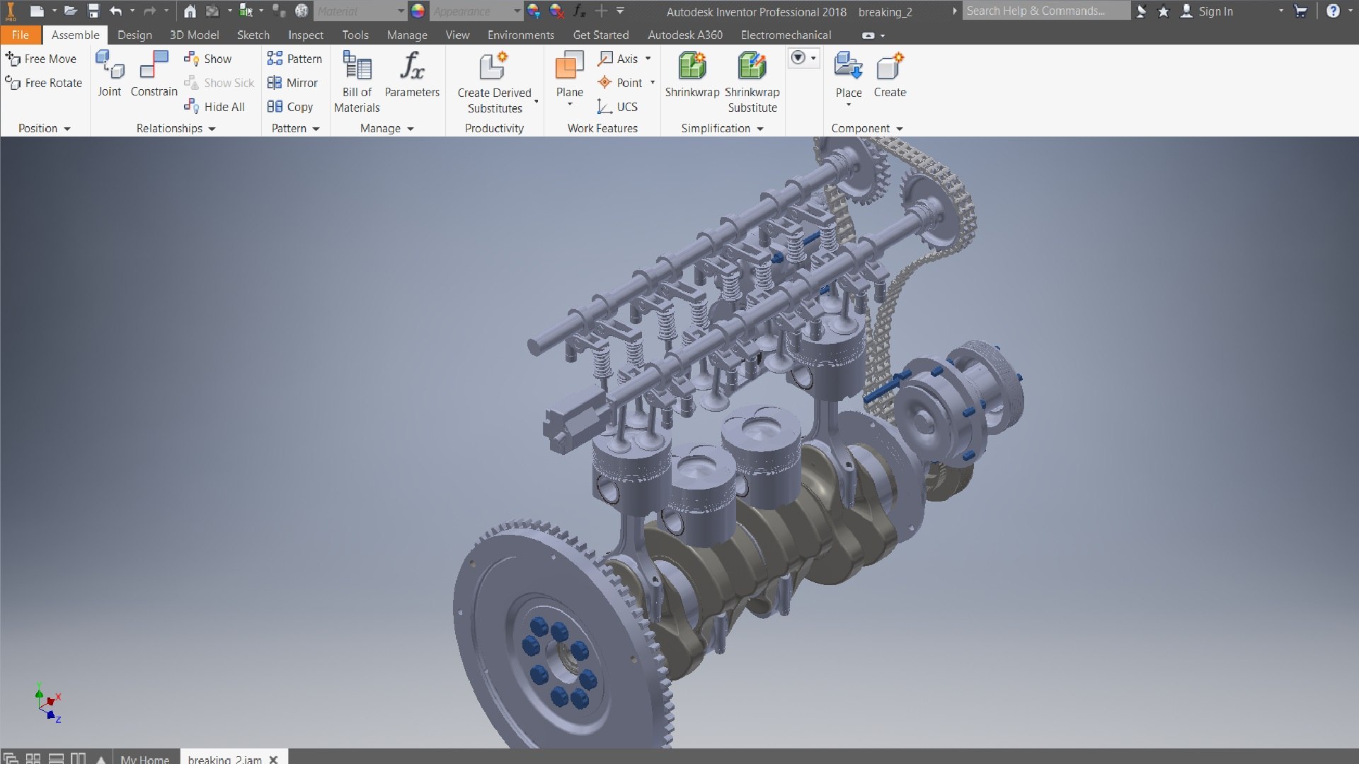 3D I4 Crankshaft Diezel Engine 3d Model Model - TurboSquid 2338141