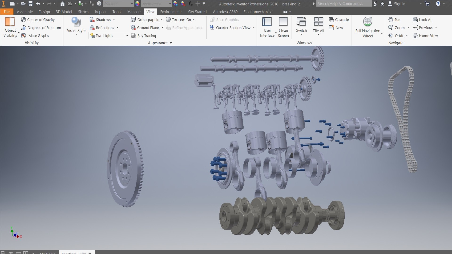 3D I4 Crankshaft Diezel Engine 3d Model Model - TurboSquid 2338141