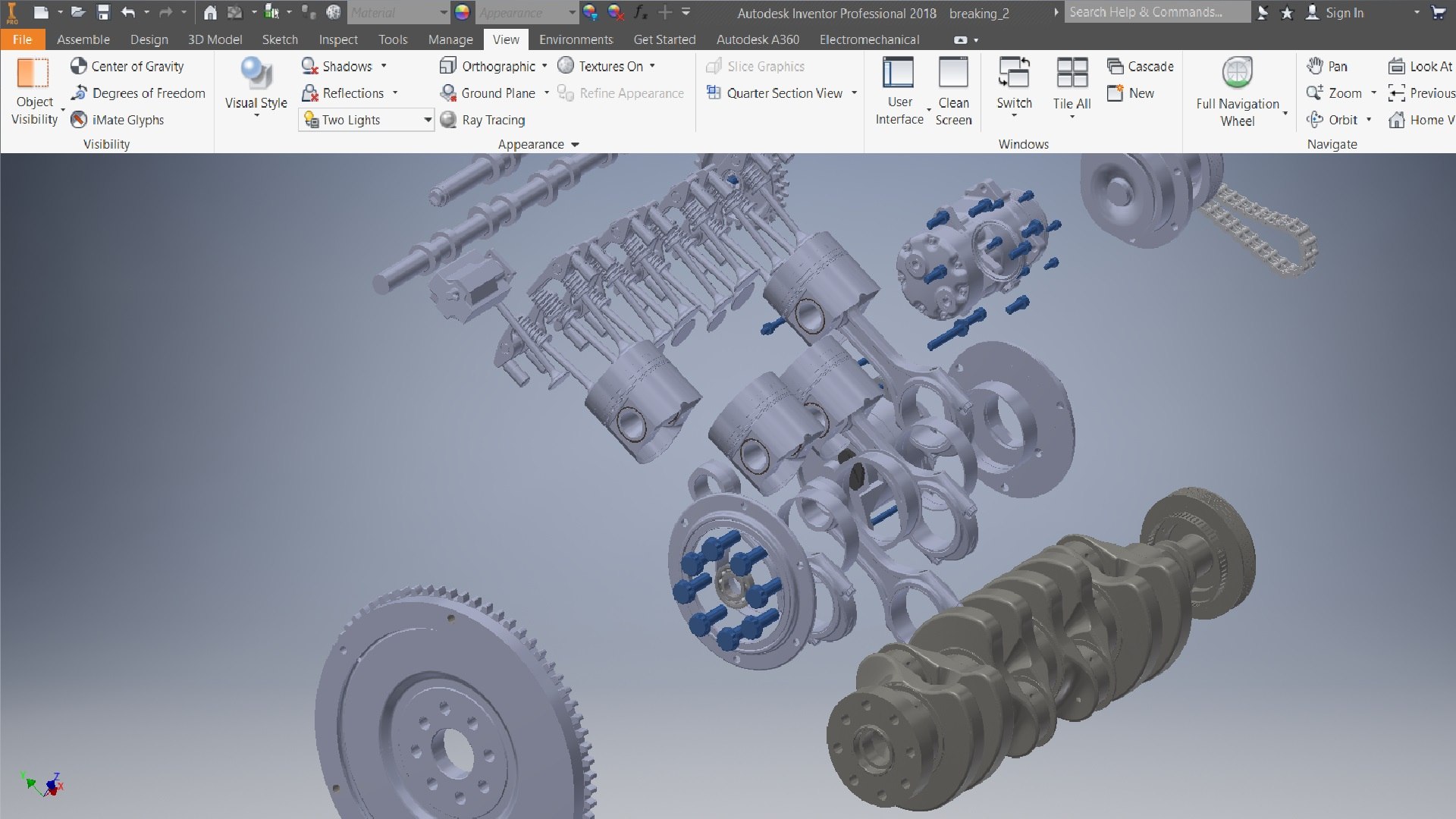 3D I4 Crankshaft Diezel Engine 3d Model Model - TurboSquid 2338141
