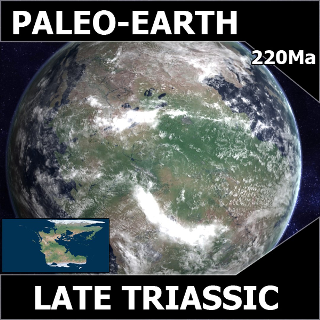 Triassic Earth Late 3d Model