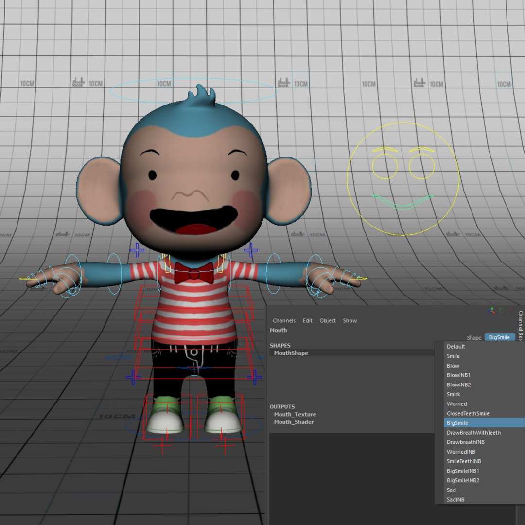 3D cartoon monkey rig - TurboSquid 1210577