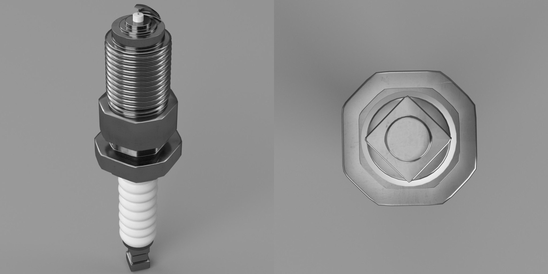 spark plug 3d model