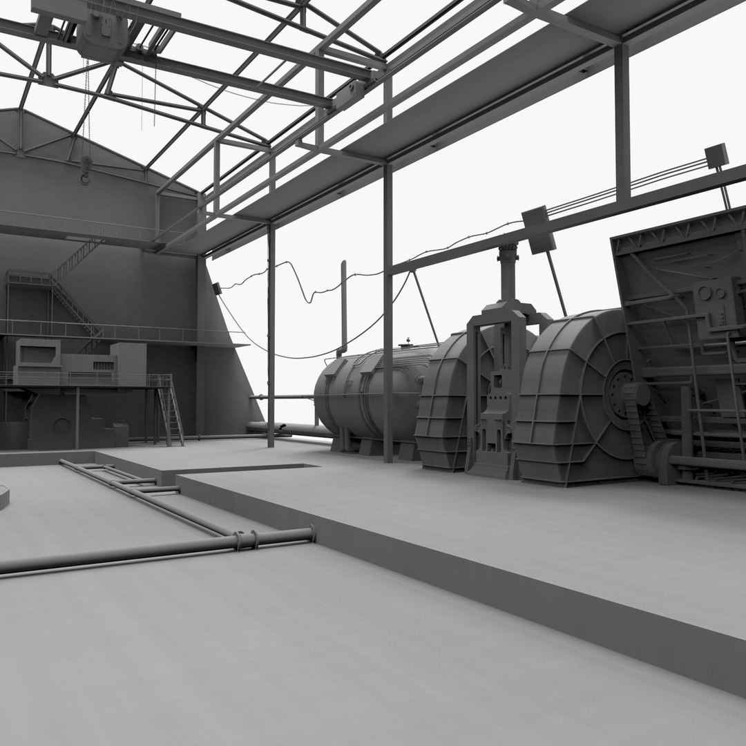 Factory Games 3d Model