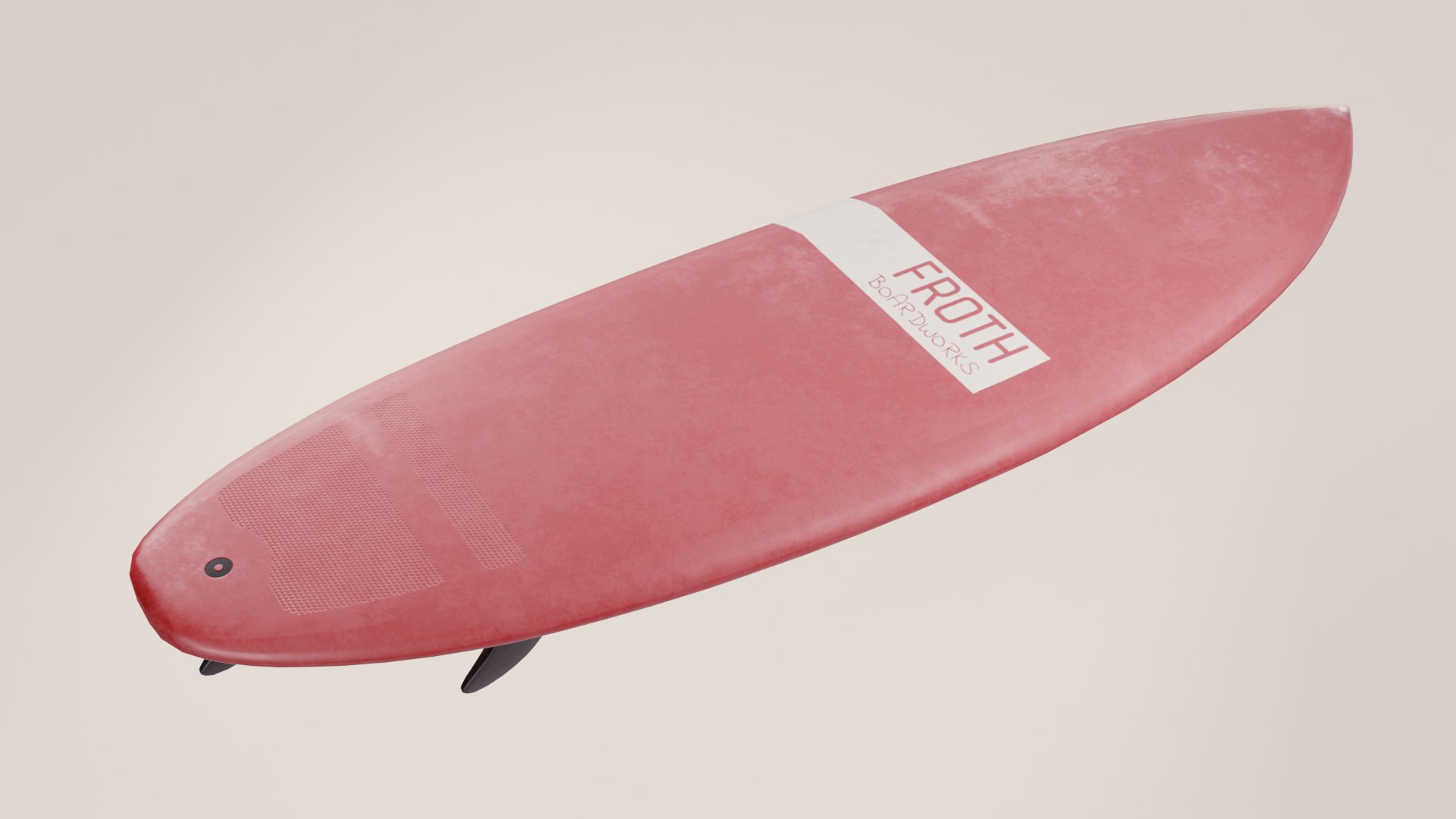 3D Red Serf Board - TurboSquid 1592673