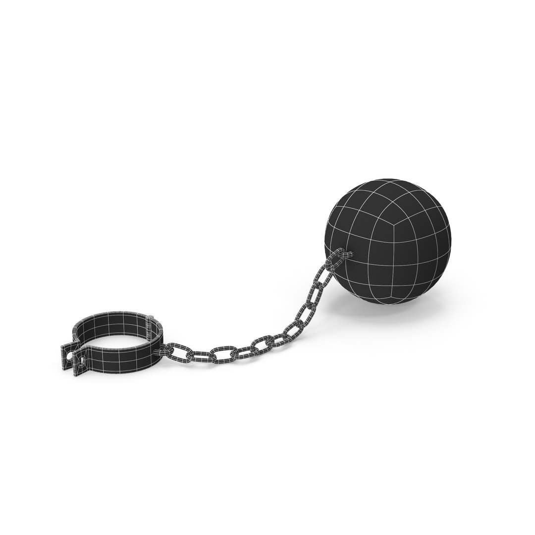 3D Gold Ball And Chain Model - TurboSquid 1985666