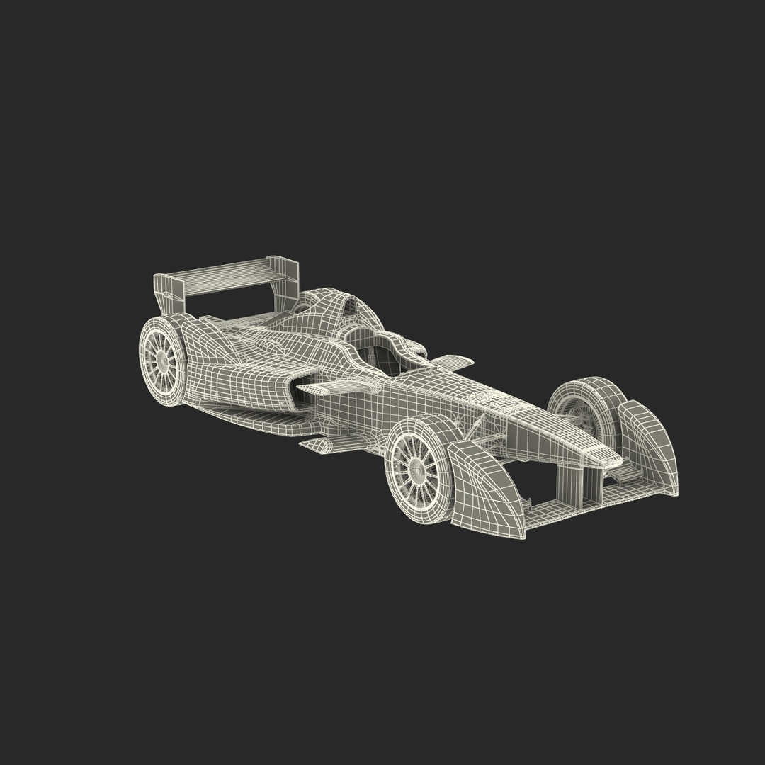 Formula E Race Car 3d Model
